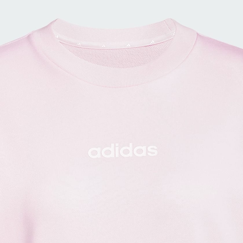 Moletom Essentials Linear French Terry - Rosa adidas | adidas Brasil