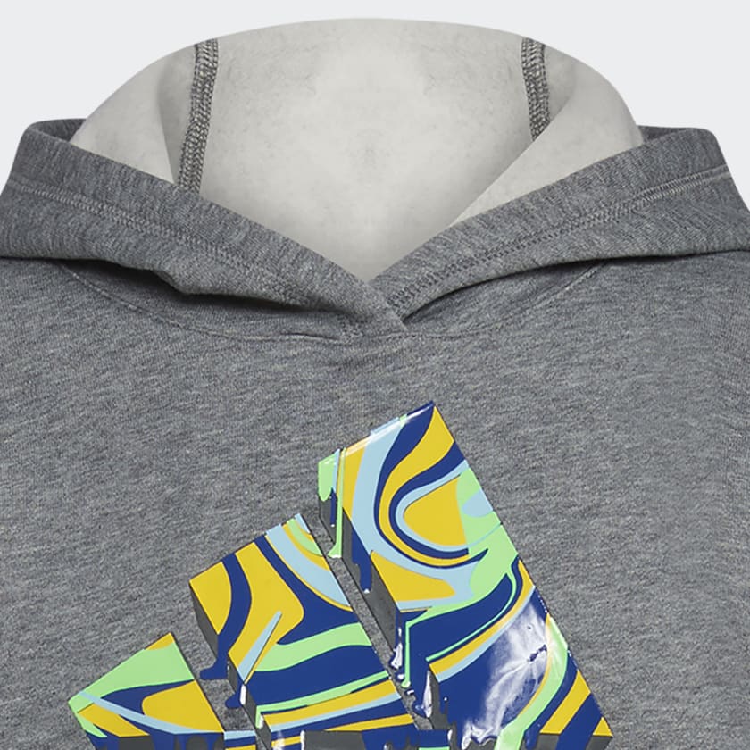 adidas Paint Badge of Sport Hoodie - Grey | Free Shipping with adiClub ...