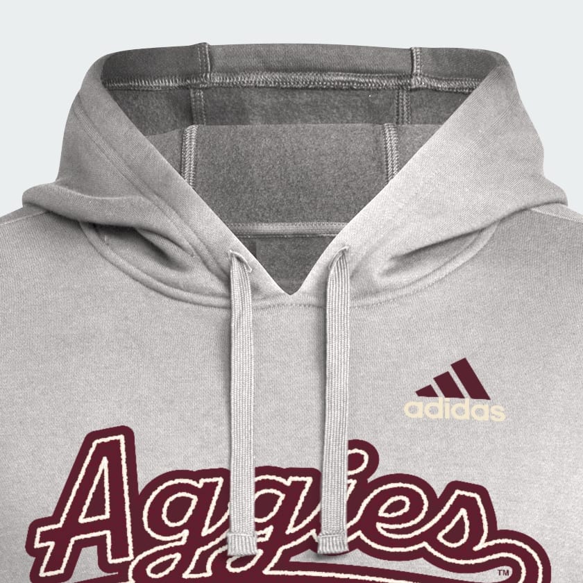 adidas Texas A&M Aggies Fleece Hoodie - Grey | Free Shipping with ...