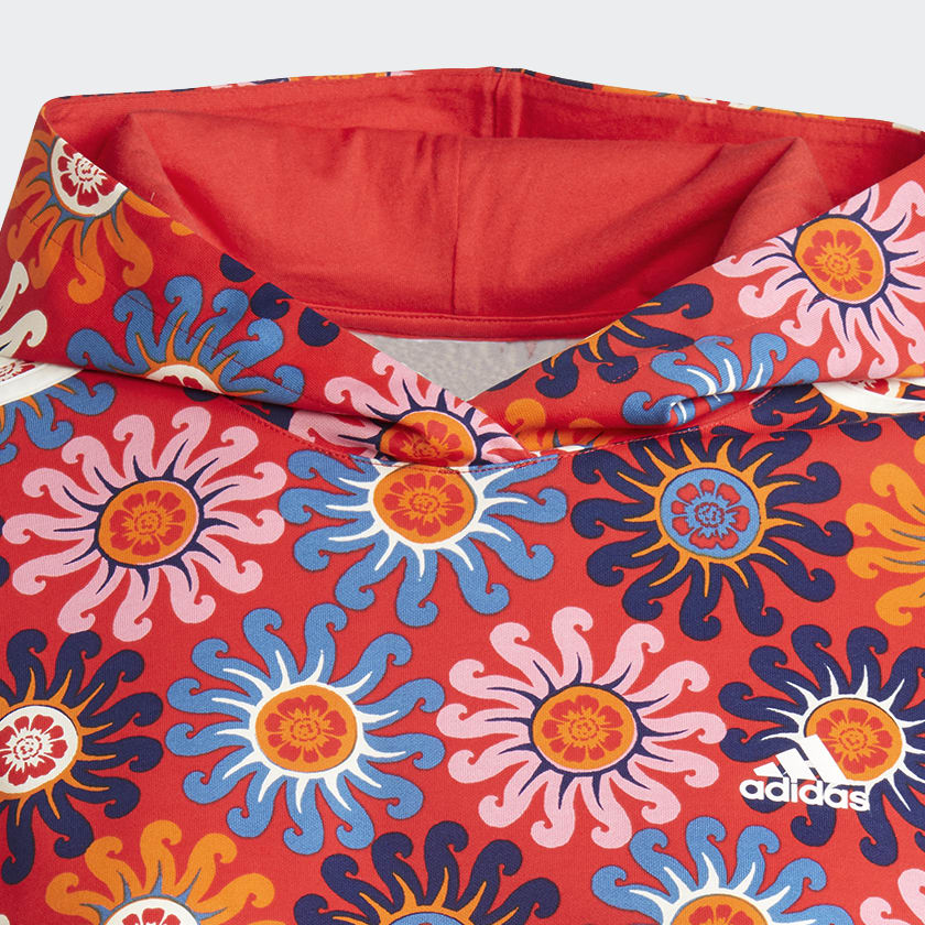 adidas x FARM Rio Hoodie (Plus Size) - Red | Free Shipping with adiClub ...