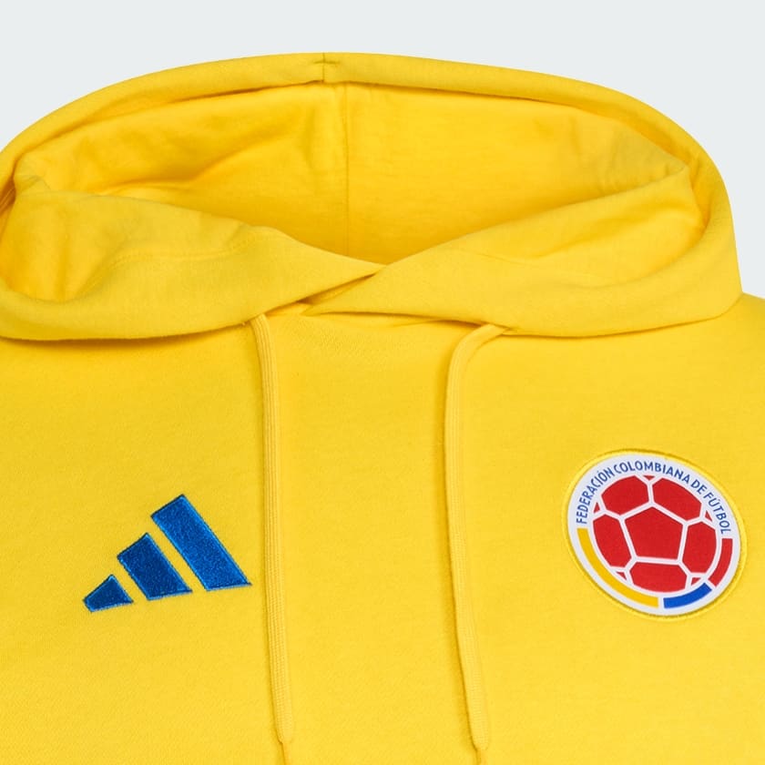 adidas Colombia DNA Fleece Hoodie - Yellow | Free Shipping with adiClub ...
