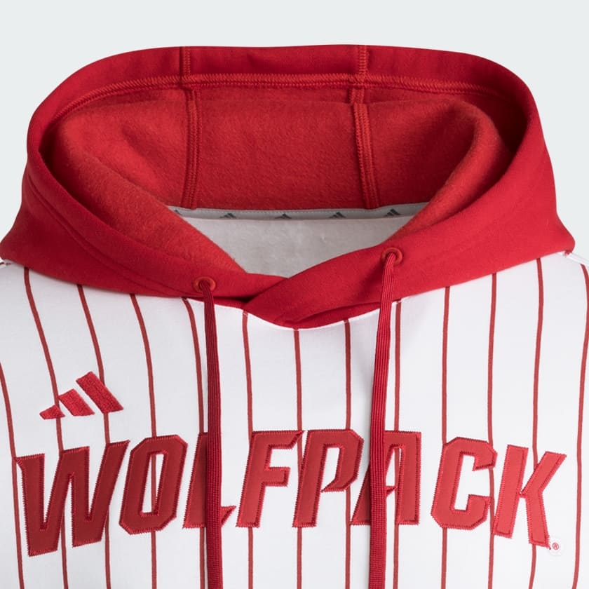 adidas NC State Wolfpack Baseball Hooded Jersey - White | Free Shipping ...