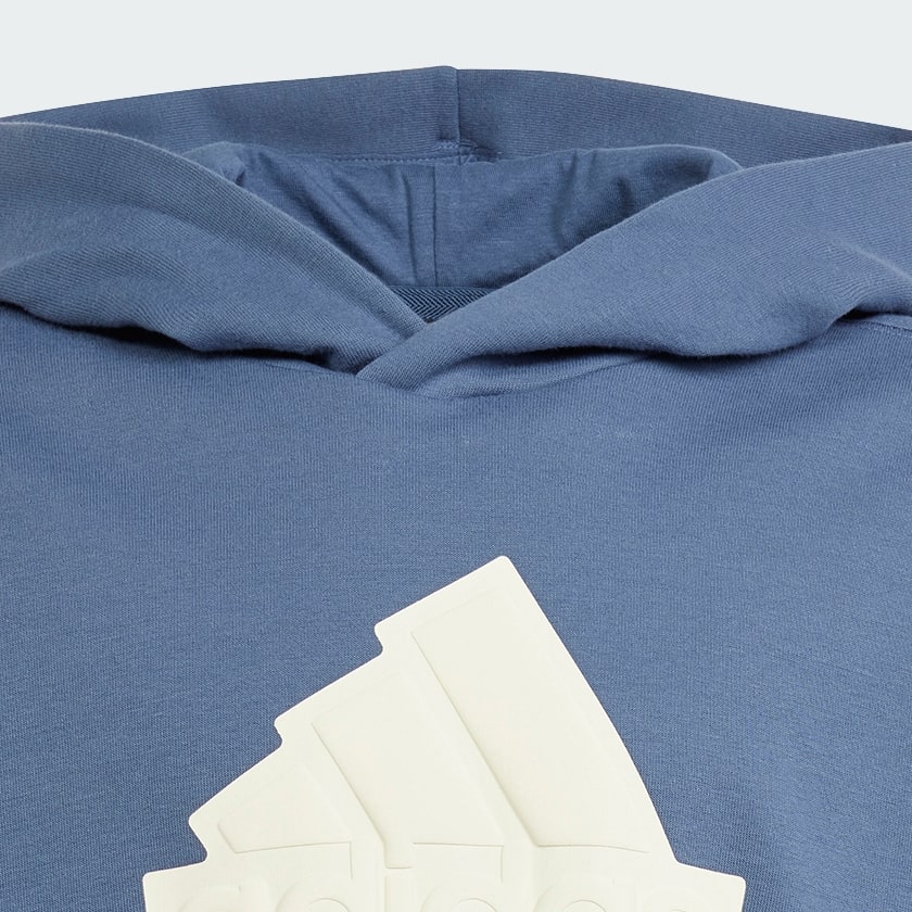 adidas Future Icons Logo Hooded Sweatshirt - Blue | adidas UK