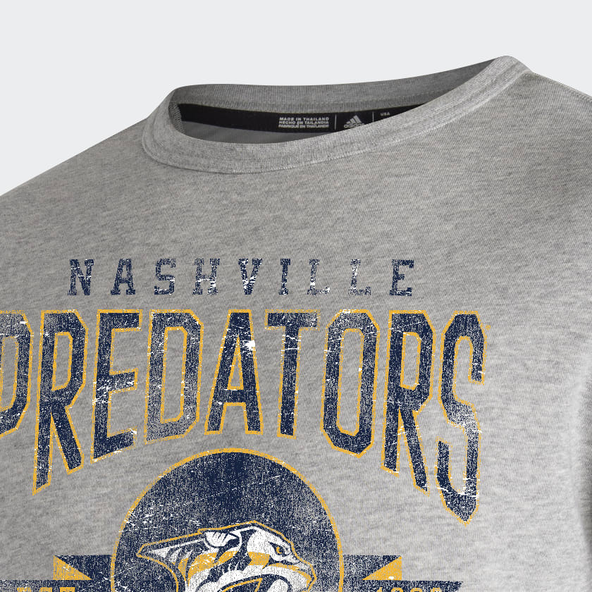 adidas Predators Vintage Crew Sweatshirt - Grey | Men's Hockey | adidas US