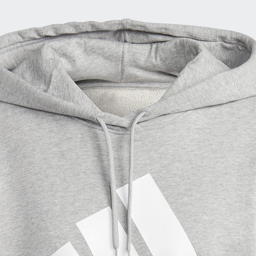 adidas Essentials Big Logo Oversized French Terry Hoodie - Grey | Free ...