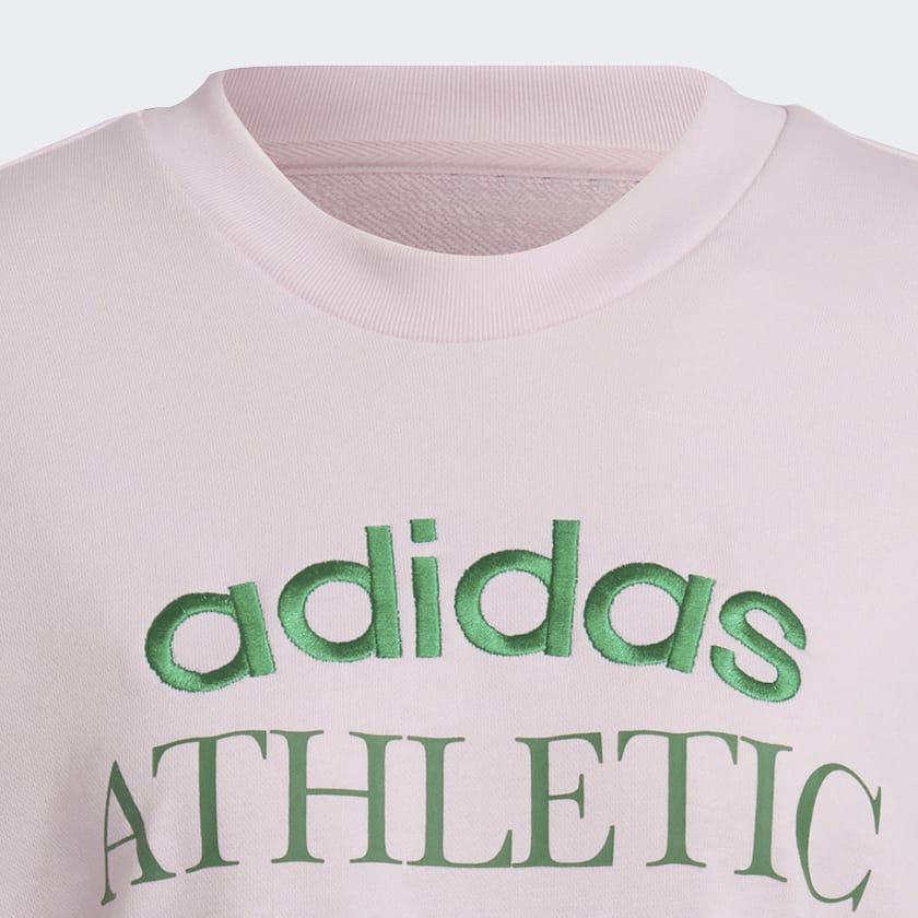 adidas Retro Luxury Crew Sweatshirt - Pink | Free Shipping with adiClub ...