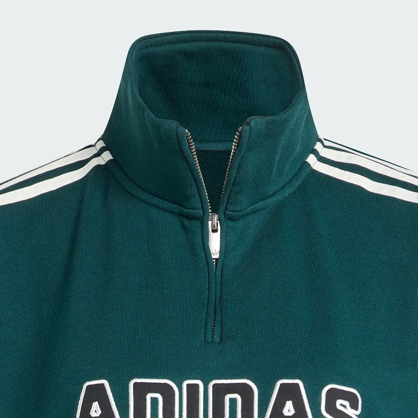 ADIDAS ORIGINALS ATHL DEPT GRAPHIC QUARTER ZIP - Green | adidas Australia