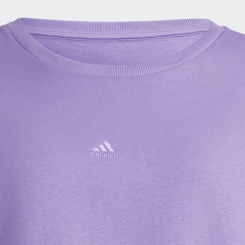adidas ALL SZN Fleece Sweatshirt (Plus Size) - Purple | Free Shipping ...