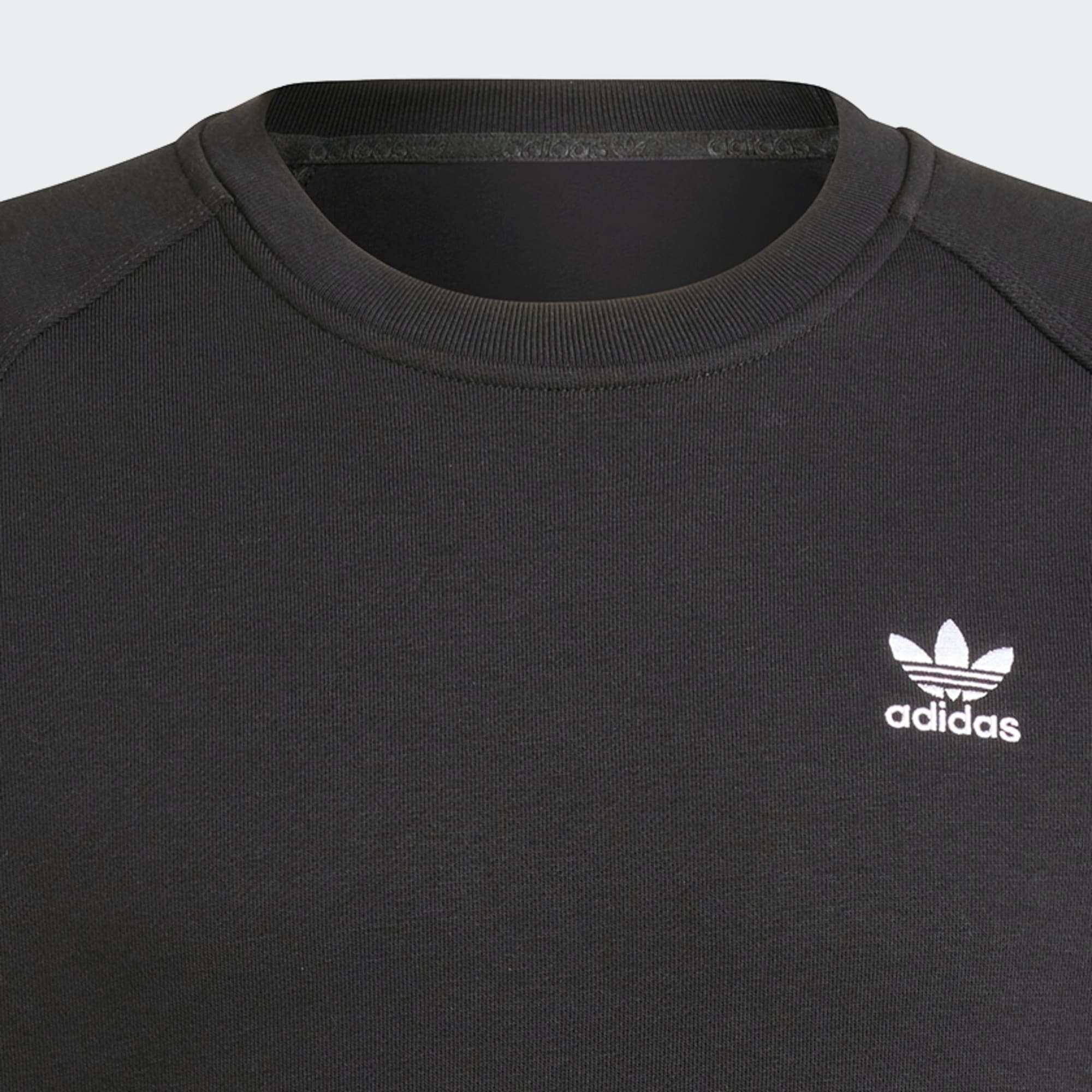 adidas Trefoil Essentials Crew Sweatshirt - Black | Free Shipping with ...