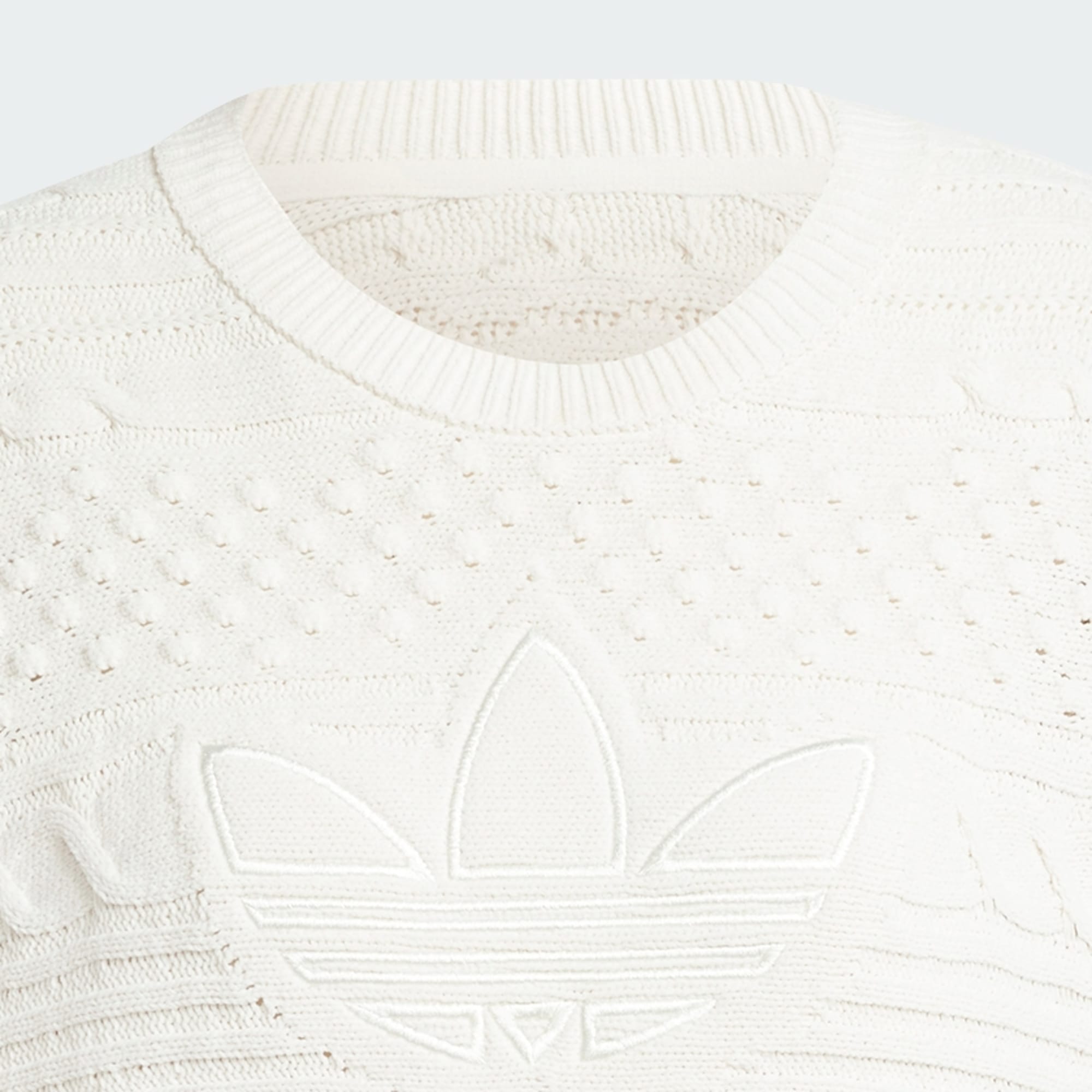 アディダス 70s トレフォイル セーター - ホワイト | アディダス ジャパン