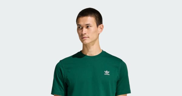 adidas Trefoil Essentials Tee - Green | adidas Australia