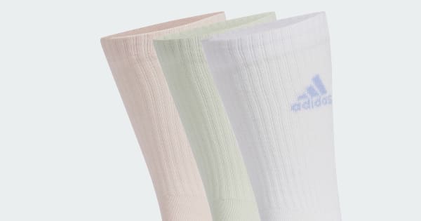 adidas Cushioned Crew Socks 3 Pairs - White | adidas Australia