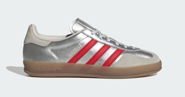 adidas GAZELLE INDOOR SHOES - Silver | Free Shipping with adiClub ...