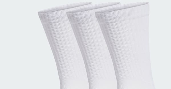 Essentials CLIMACOOL Crew Socks 3 Pairs, White | adidas UK