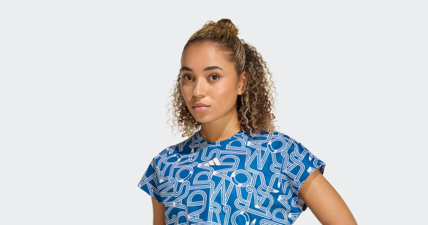 ADIDAS x FARM RIO TRAINING TANK TOP - Blue | Free Shipping with adiClub ...