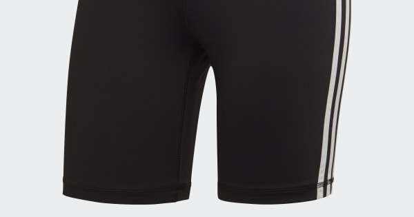adidas Training Essentials 3-Stripes High-Waisted Short Leggings ...