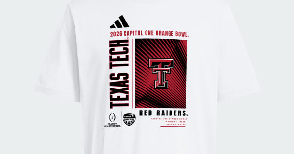 adidas Texas Tech Raiders College Football Playoff Quarterfinal T-Shirt ...