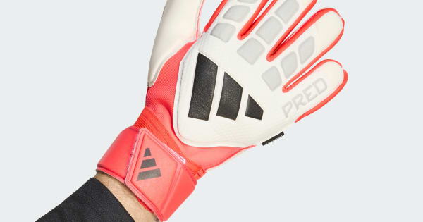 adidas PREDATOR GOALKEEPER GLOVE MATCH FINGERSAVE - White | Free ...
