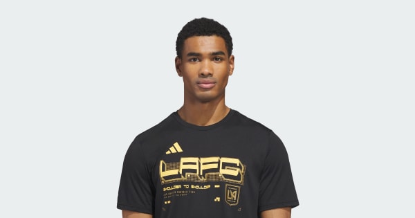 adidas LOS ANGELES FC MEN’S SHORT SLEEVE PREGAME T-SHIRT - Black | Free ...