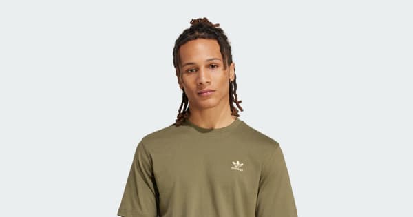 adidas Trefoil Essentials Tee - Green | adidas Australia