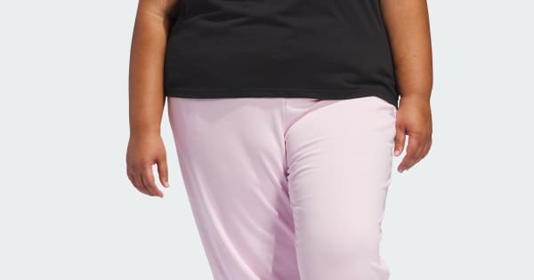 adidas Essentials Inclusive Small Logo French Terry Cuffed Pants - Pink ...