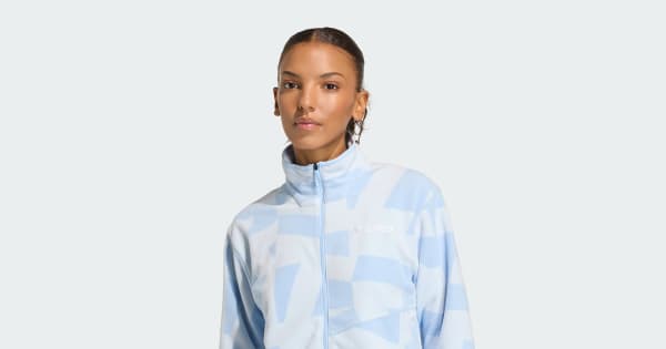 adidas Terrex Multi Printed Full-Zip Fleecejacke - Blau | adidas ...