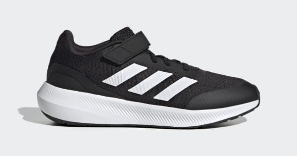 adidas RunFalcon 3.0 Elastic Lace Top Strap Shoes - Black | Free ...
