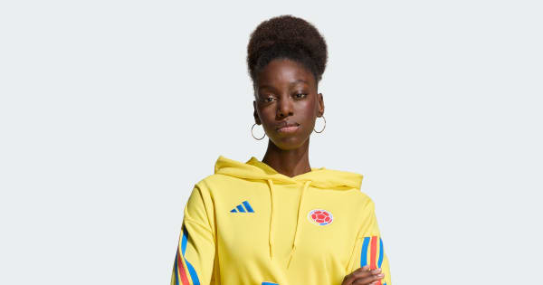 adidas Colombia DNA Hoodie - Yellow | Free Shipping with adiClub ...