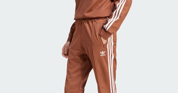 adidas Adicolor Classics Beckenbauer Track Pants - Brown | adidas UK