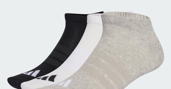 adidas THIN&LIGHT ESSENTIALS LOW CUT SOCKS 3 PAIR PACK - Grey | adidas UK