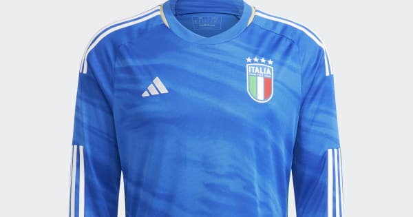 adidas Italy 23 Home Long Sleeve Jersey - Blue | adidas UK