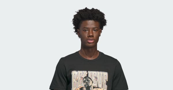 adidas Anthony Edwards Backyard Graphic T-Shirt - Black | Free Shipping ...