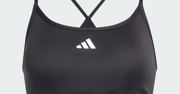 アディダス Aeroreact トレーニング ライトサポートブラ - ブラック | アディダス ジャパン