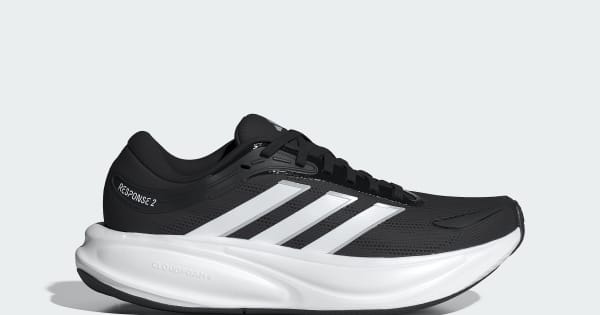 adidas RESPONSE 2 RUNNING SHOES - Black | Free Shipping with adiClub