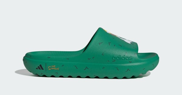 ADIDAS THE SIMPSONS ADILETTE LUMIA SLIDES - Green | adidas Australia