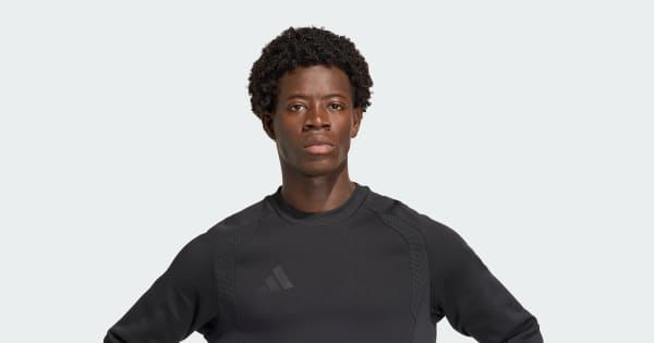 adidas TIRO TRAVEL CREW Sweatshirt - Black | adidas UK