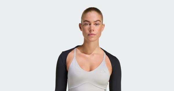 adidas Power Essentials Workout Contour Shrug - Black | adidas UK