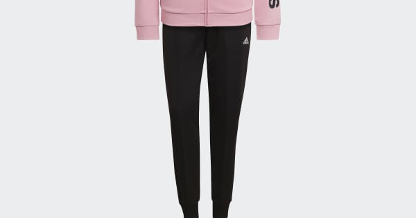 adidas Essentials Logo French Terry Track Suit - Pink | adidas UK