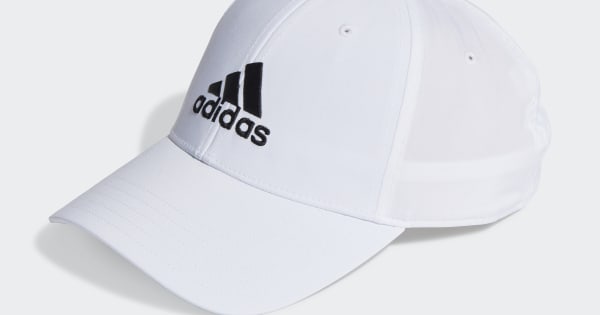 Boné Baseball Leve Logo Bordado - Branco adidas | adidas Brasil