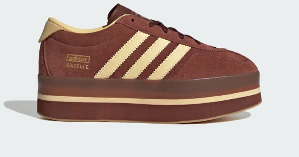adidas Gazelle Stack Shoes - Brown | adidas UK