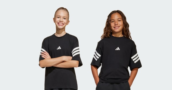 adidas Future Icons 3-Stripes Wide Pants Kids - Black | adidas UK
