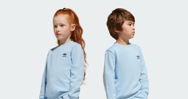 Conjunto Crew Infantil - Azul adidas | adidas Brasil