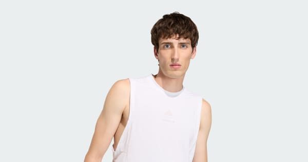 adidas Les Mills Graphic Tank Top - White | adidas UK
