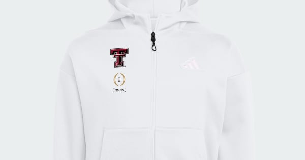 adidas TEXAS TECH RED RAIDERS MENS ZNE HOODY - White | Free Shipping ...