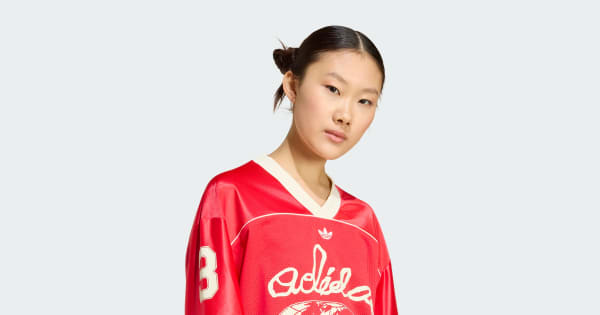 adidas CROPPED JERSEY - Red | Free Shipping with adiClub | adidas US