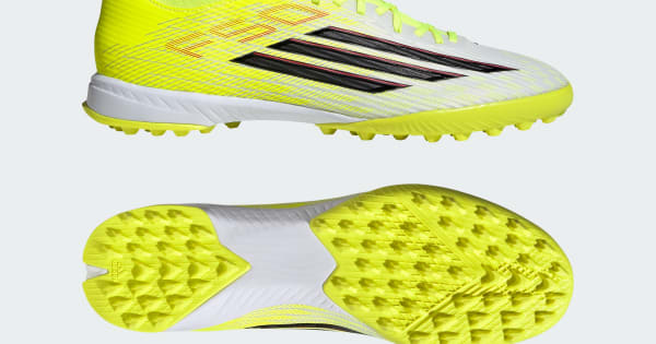 adidas F50 LEAGUE Mid Cut Turf Soccer Cleats - Yellow | Free Shipping ...