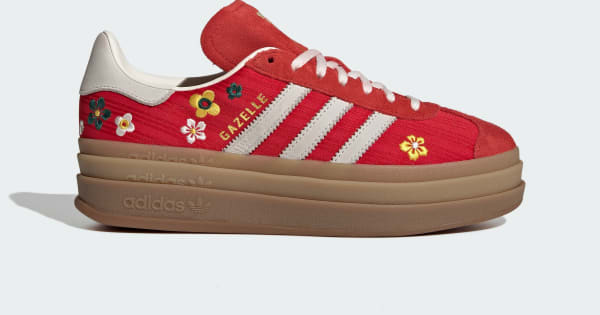 adidas GAZELLE BOLD SHOES - Red | Free Shipping with adiClub | adidas US