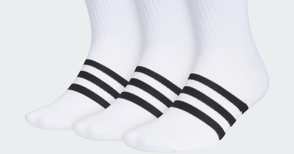 adidas Adaptive 3-Pack Crew Socks - White | Free Shipping with adiClub ...