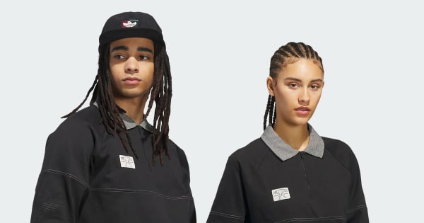 adidas Shmoofoil Heavyweight Rugby Long Sleeve Shirt - Black | Free ...