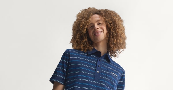 adidas Originals Archive Stripe Polo - Blue | adidas UK